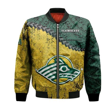 Alaska Anchorage Seawolves Bomber Jacket 3d Printed Grunge Polynesian