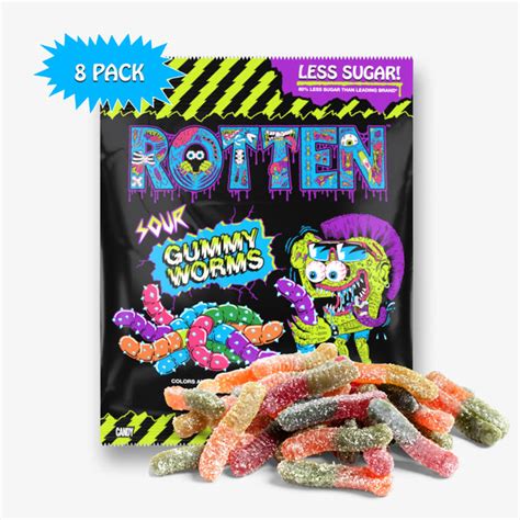 Gummy Worms Sour Gummy Worms Weird Candy Rotten™