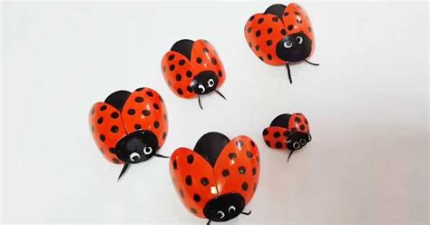 Garden Lady Bugs Diy With Plastic Spoons Diy Joy