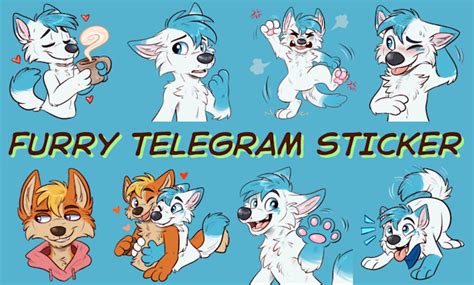 Draw Furry Telegram Sticker Design Discord Nsfw Sticker Fursona Art