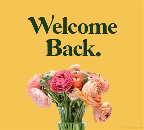 80 Best Welcome Back Messages And Quotes For Everyone Wishesmsg