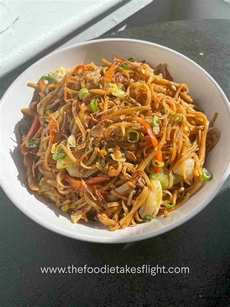 Easy Stir Fried Rice Noodles The Foodie Takes Flight