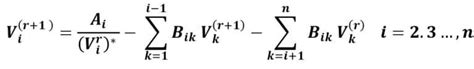 Gauss Seidel Iteration Method Electrical Volt