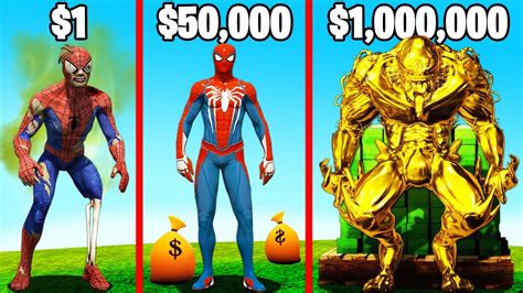 ПРОКАЧАЛ ЧЕЛОВЕКА ПАУКА ЗА 1 ДО ЧЕЛОВЕКА ПАУКА ЗА 1000000 в ГТА 5