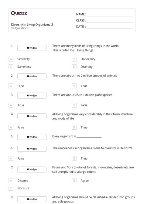 50 Plant Parts And Their Functions Worksheets For 9th Year On