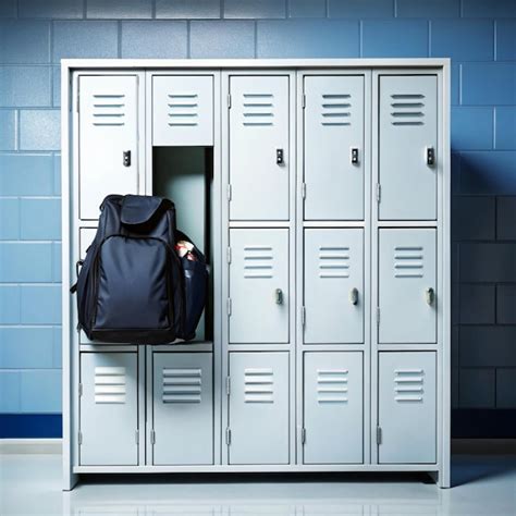 School Locker Premium Ai Generated Image