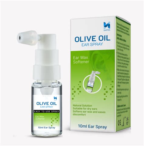 Olive Oil Ear Spray 100 Extra Virgin Olive Oil 10 Ml Softens