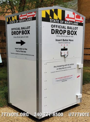 58 Drop Boxes For Mail In Ballots For May Maryland Primary Now In Place