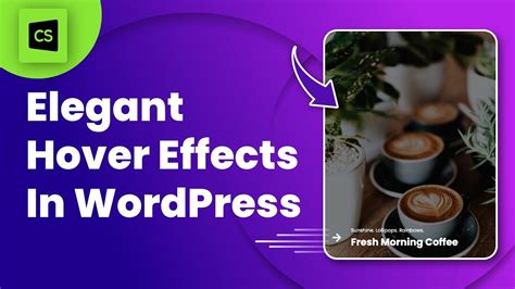 Create Elegant Hover Effects In Wordpress No Code Youtube