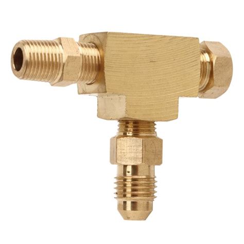 Adaptador En T De Latón 4an 18in Npt Bsp Sellado Perfecto Para Sensor De Presión De