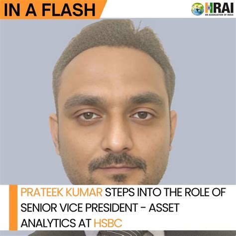Prateek Kumar Steps Into The Role Of Senior Vice President Asset