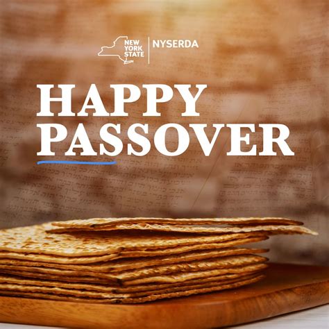 To All Observing We Wish You A Joyous Passover Nyserda