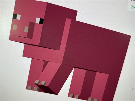 Cute Minecraft Pig Free 3d Print Model Makerworld