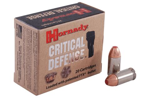 Hornady 90923 45 Acpp 185 Gr Critical Defense 20box Sportsmans