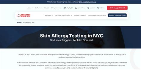 Skin Allergy Testing Nyc Patch And Prick Allergy Tests At Manhattan