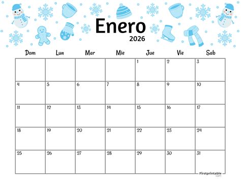 Calendarios De Enero De 2026 Más De 50 Planificadores Imprimibles