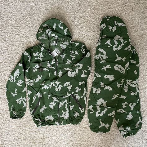 Camo Coverall Berezka With Hooded Military Tactical Jumpsuit Russian