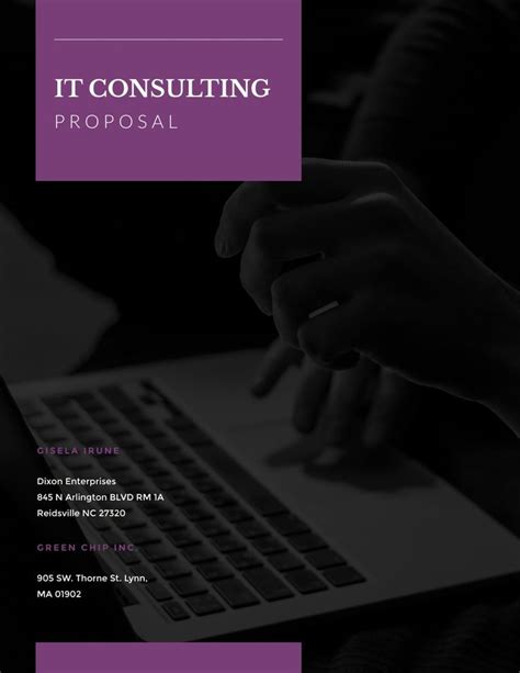 It Consulting Proposal Template