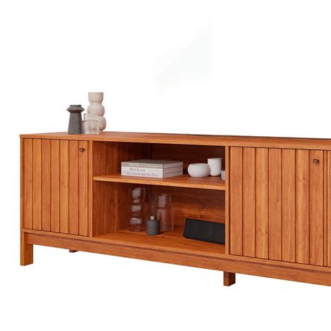 Rack Ripado Tv Até 70 Polegadas 3 Portas 100 Mdf Cinamomo Holanda Permóbili Carrefour