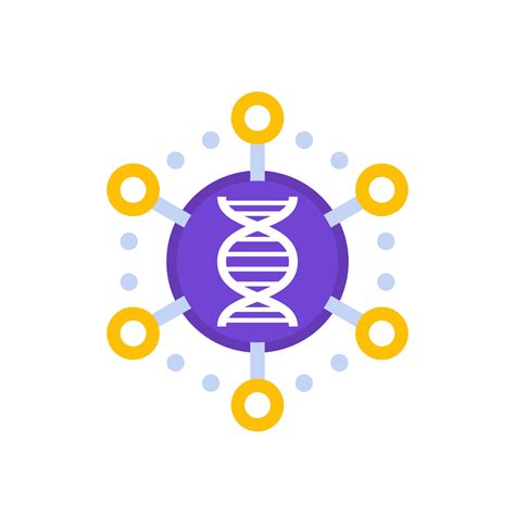 Genomics Icon Dna Research Vector 16177538 Vector Art At Vecteezy