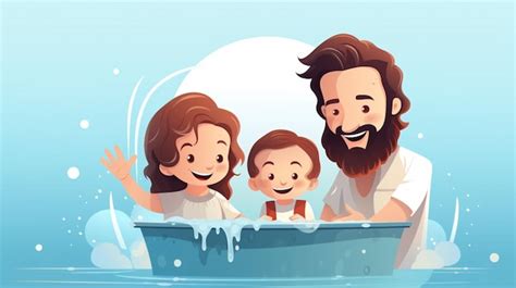 Premium Vector Free Vector Baptism Background