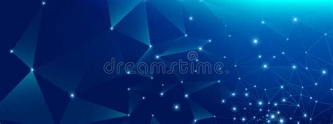 Digital Technology Big Data Blue Stock Vector Illustration Of Atom