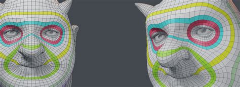 Retopologizing A Head With Retopoflow Flippednormals