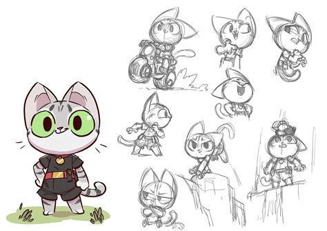 Cat Character Design Regis Donsimoni Cartoon Character Design