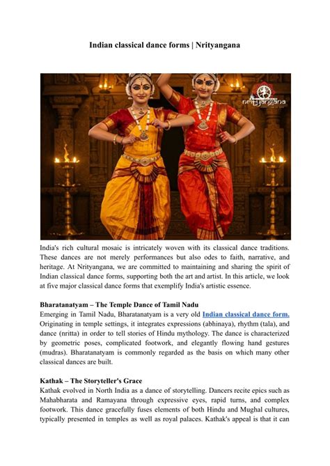 Ppt Indian Classical Dance Forms Nrityangana Powerpoint
