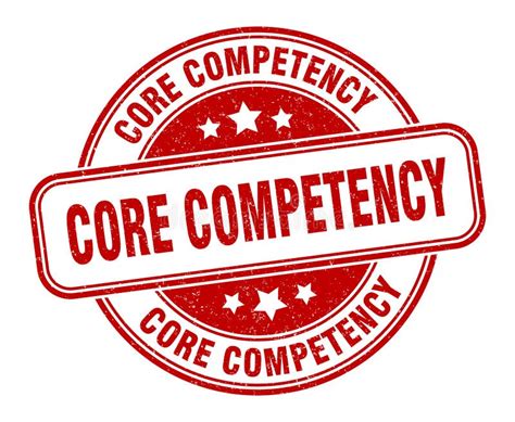 Core Competency Stamp Core Competency Round Grunge Sign Stock Vector
