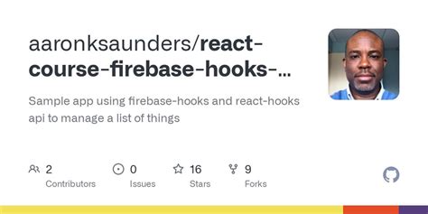 Sample App Using Firebase Hooks And React Hooks Api To Manage A List Of