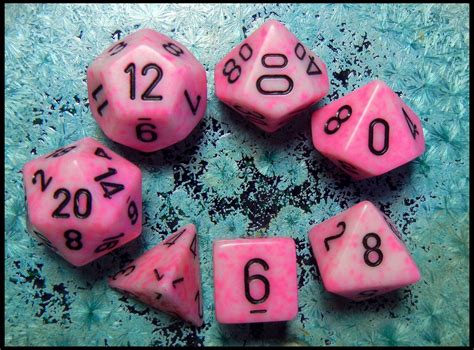 Chessex Speckled Bubblegum Dice Set Rare Oop Dandd Mtg 3191740892