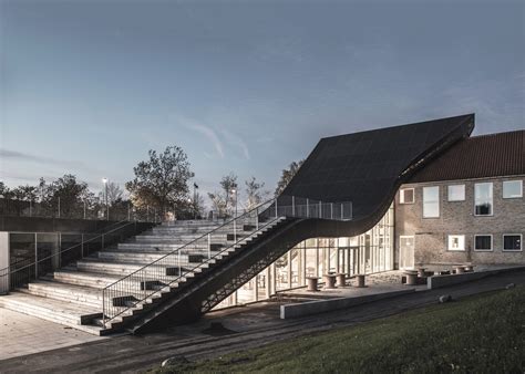 Concave Roof Links Two Parts Of A Copenhagen Cultural Centre