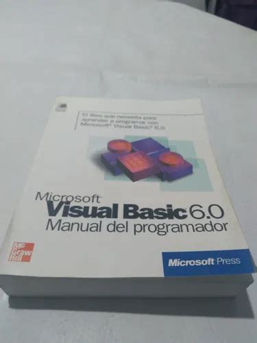 Microsoft Visual Basic 6 0 Manual Del Programador Impecable Mercadolibre