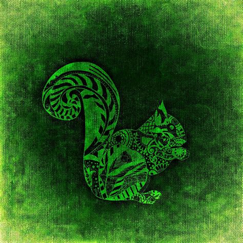 Download Squirrel Green Abstract Royalty Free Stock Illustration