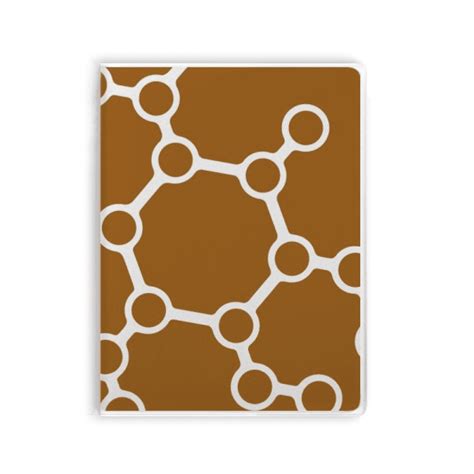 Molecular Binding Combination Structure Notebook Gum Cover Diary Soft