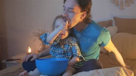 Dad And Daughter Watch Tv Stock Video Video Of Movie 273898795