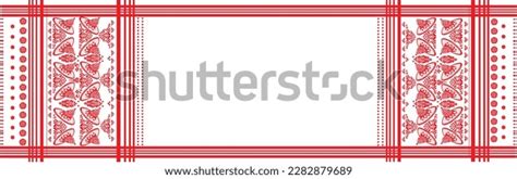 Assamese Gamosa New Patterns 2023 Stock Vector Royalty Free