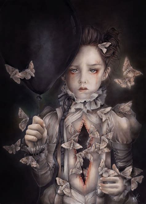 Yuriko Shirous The Dark Room” At Haven Gallery Beautiful Dark Art Creepy Art Illustration Art