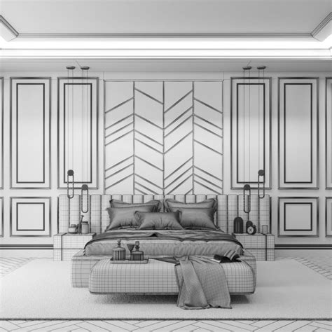 Archmodels Vol 284 Bedroom Furniture Max C4d Fbx Obj Trinity3d