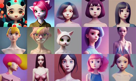3d皮克斯风格头像（ai）设计师吴伟 站酷zcool