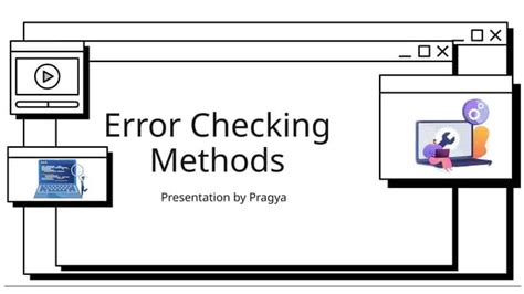 Error Checking Methods Class 8 Computer Science Pptx