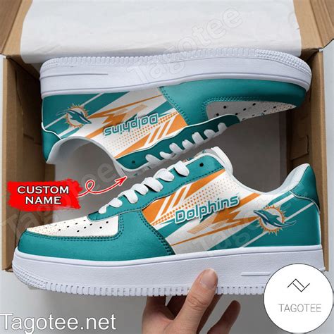 Personalized Nfl Miami Dolphins Custom Name Air Force Shoes Tagotee