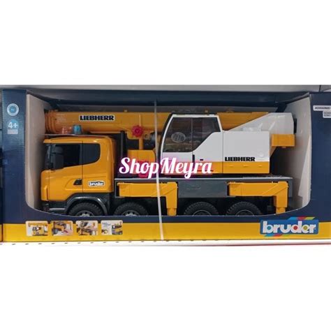 Jual Bruder Scania R Series Liebherr Crane Truck Shopee Indonesia