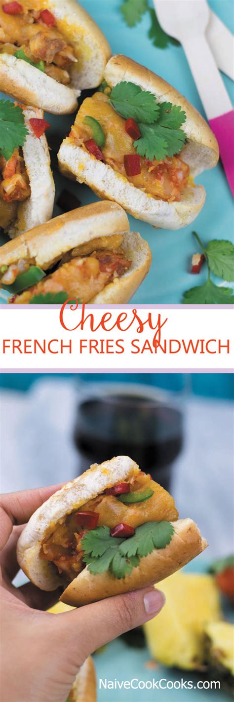 Cheesy French Fries Sandwich
