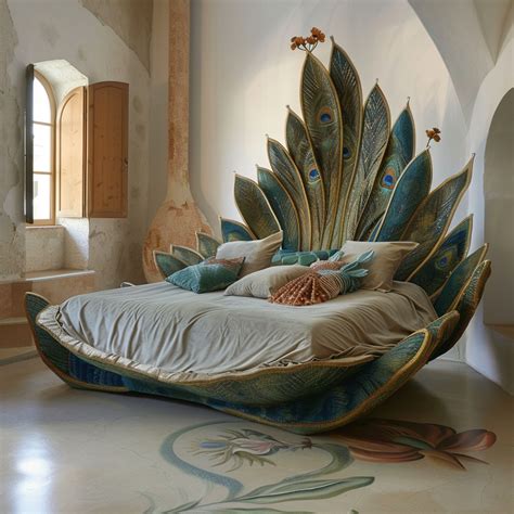Peacock Dreams Luxurious Beds Inspired By This Majestic Bird