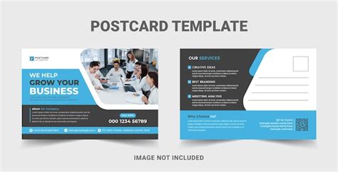 Premium Vector Business Marketing Postcard Template Eddm Postcard Layout Design