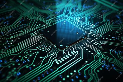 Premium Photo Circuitry Texture With Binary Data Flow Visualization