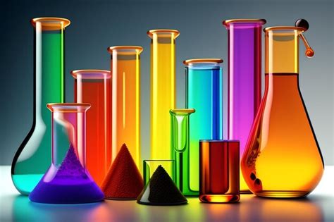 Premium Ai Image Abstract Scientific Beakers And Bunson Burners