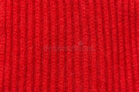 Knitted Red Scarf Texture Stock Image Image Of Full 183332215